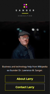 Launching Sanger Consulting – LarrySanger.org